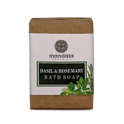Basil & Rosemary Handmade Soap 75 gms – Mandala Organics